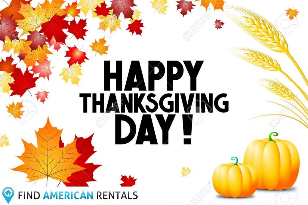 Celebrate Thanksgiving Day on November 26th 2020 | Find American Rentals